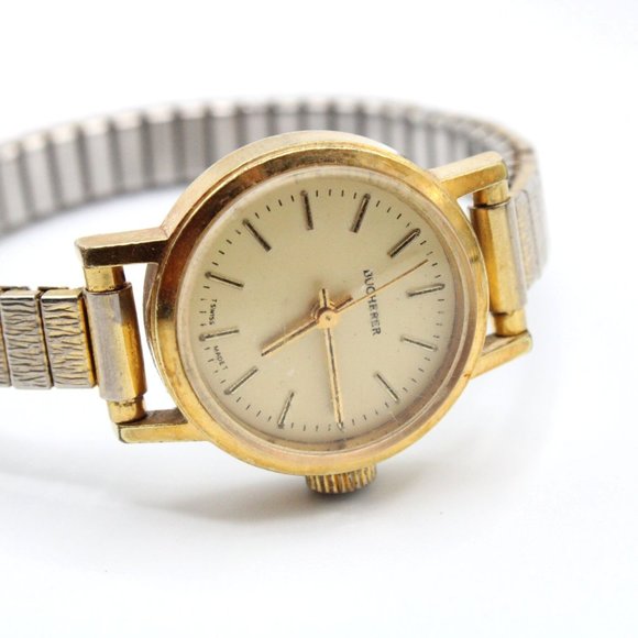 Bucherer | Accessories | Vintage Bucherer Watch Womens Luxury Gold Tone ...